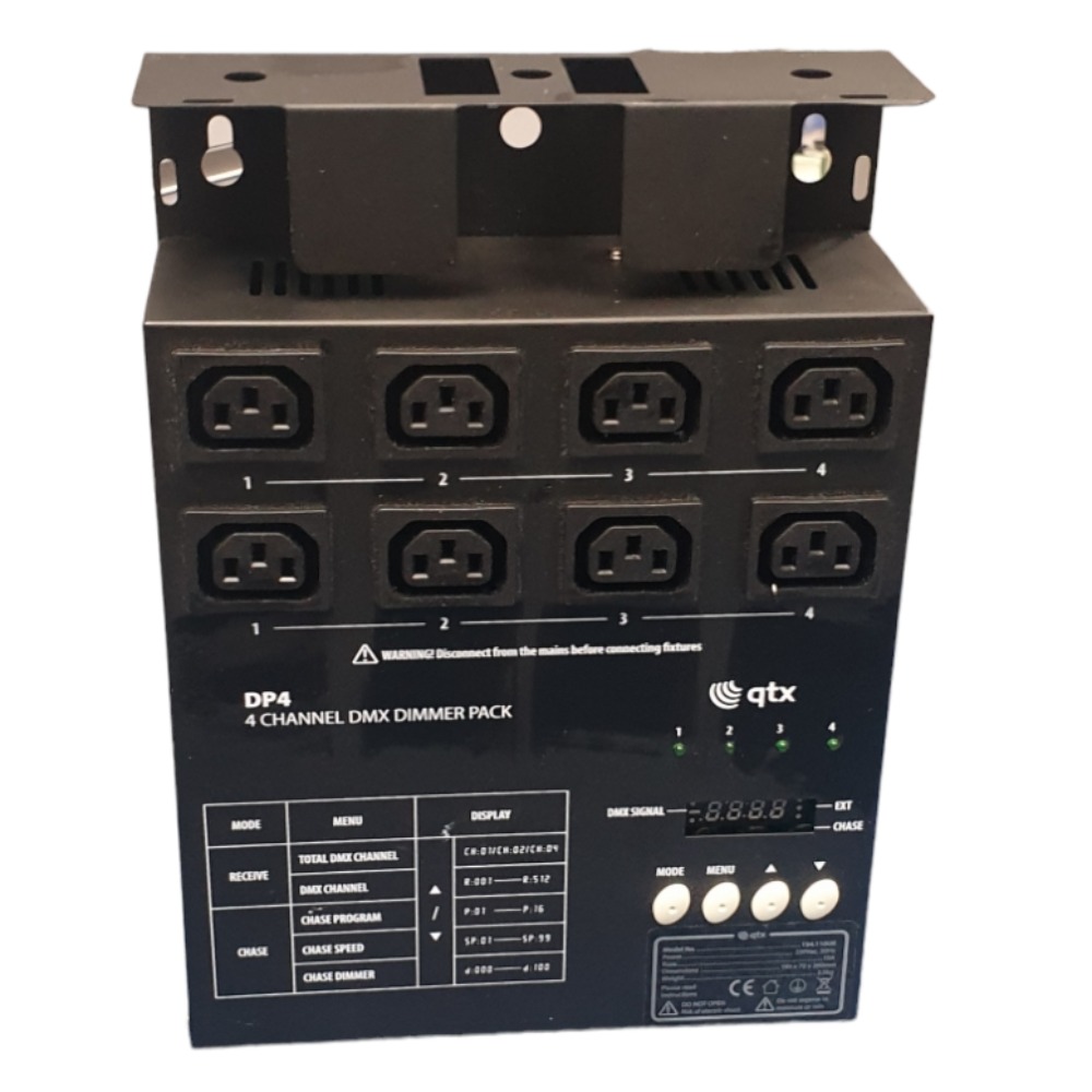 Pre-owned QTX DP4 4-Channel Dimmer Pack - Own4Less